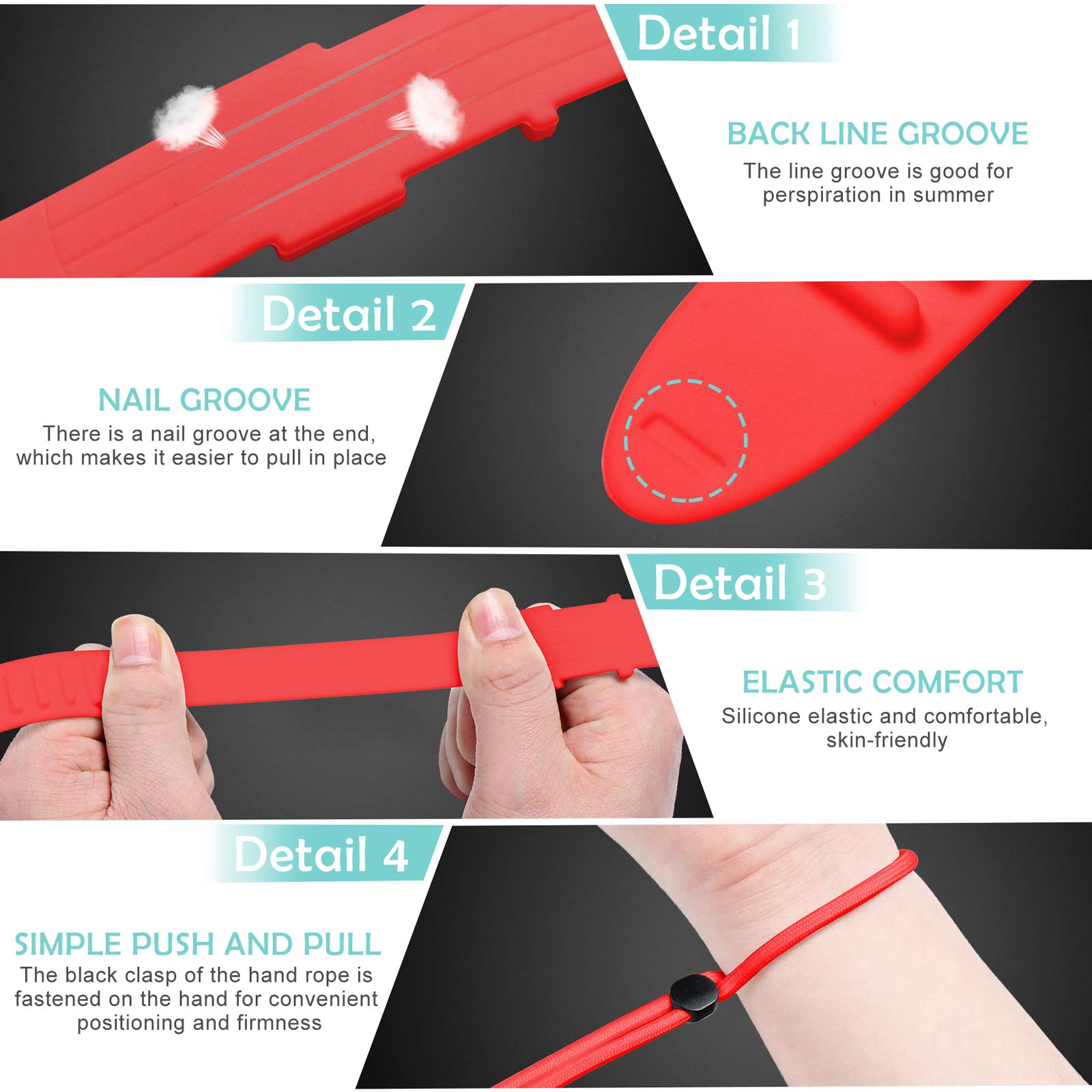 VR Headset Accessories for Oculus Quest 2, Touch Controller Grip Cover & VR Silicone face Cover & Protective Lens Cover Sweatproof Anti Collision Designed by X-Super Home (Red)