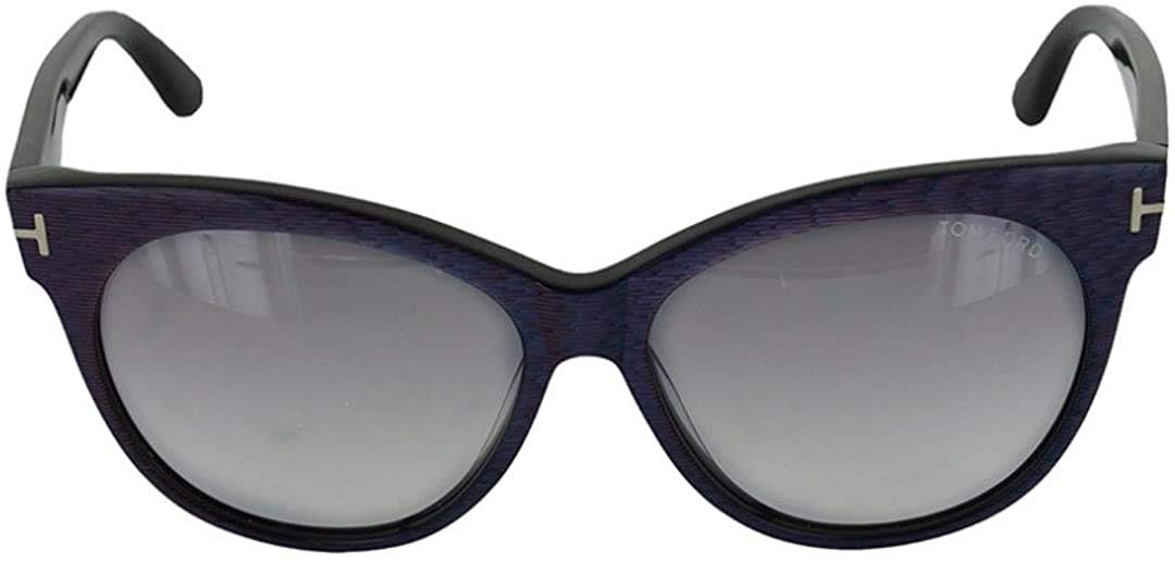 Tom Ford FT0330 82B Matte Violet Saskia Cats Eyes Sunglasses Lens Category 2 Si