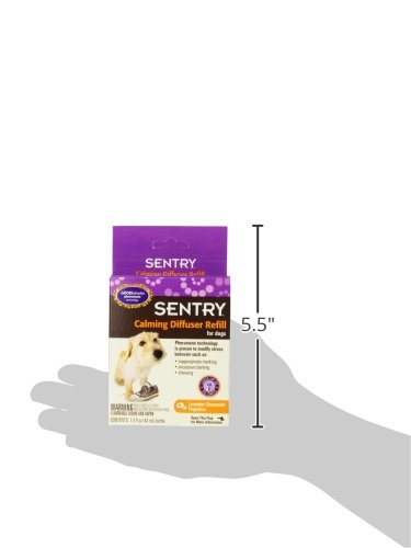 SERGEANT'S 484246 Sentry Calming Diffuser for Refill for Dogs, 1.5-Ounce Lavender chamomile fragrance.