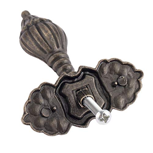 UNCRON Cabinet Handles,Drawer Handles,Dresser knobs,Hanging Pulls Alloy Kitchen Knobs Drawer Cabinet Door Elephant Handle Vintage Furniture Wooden Box Case Cupboard Pull Handles 65 * 57mm