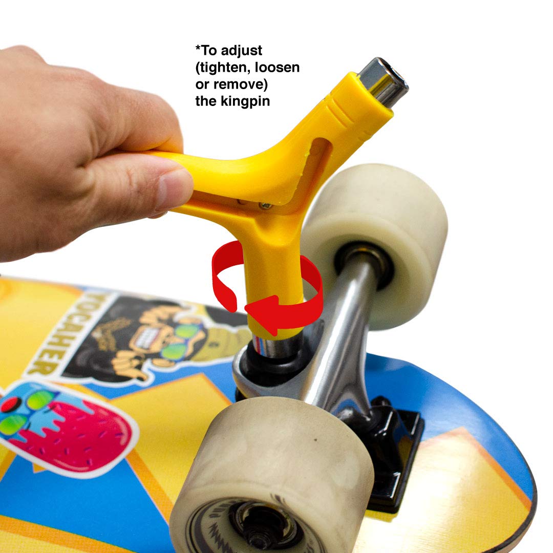 Yocaher Skateboard Longboard Multifunctional Y-Tool Skate Tool Pocket Size All in one (Y-Tool-Green)