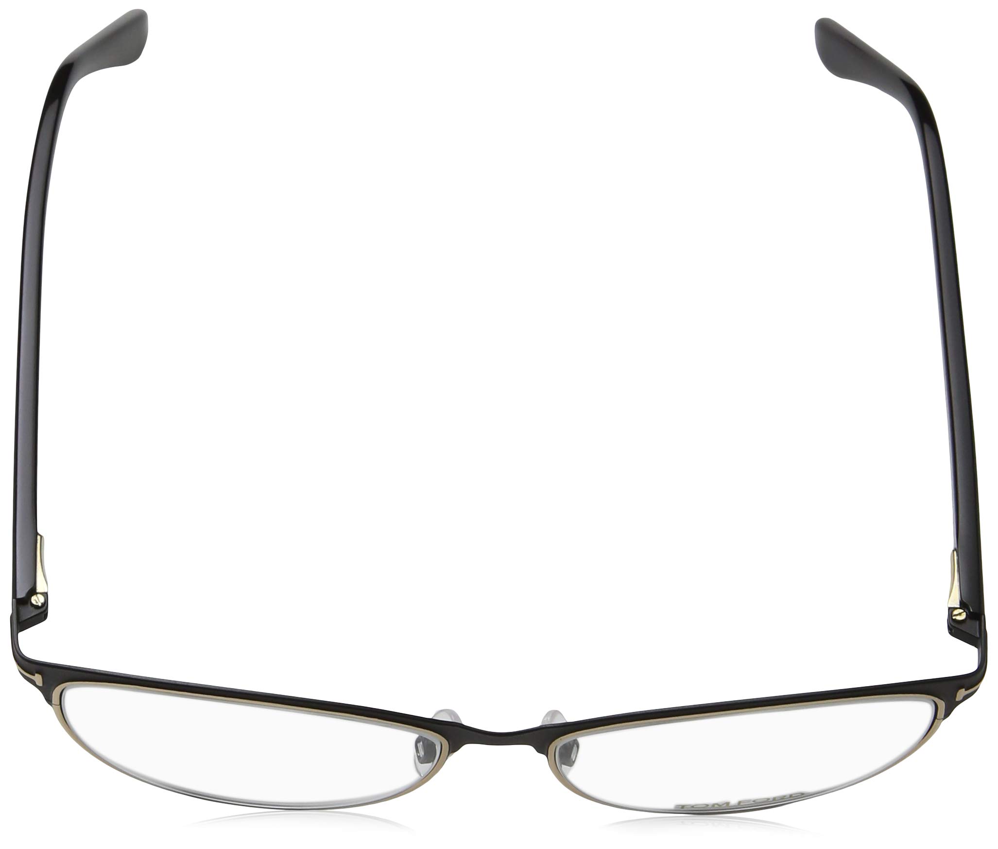 Tom Ford Oval Eyeglasses TF5420 005 Matte/Shiny Black/Gold 54mm FT5420