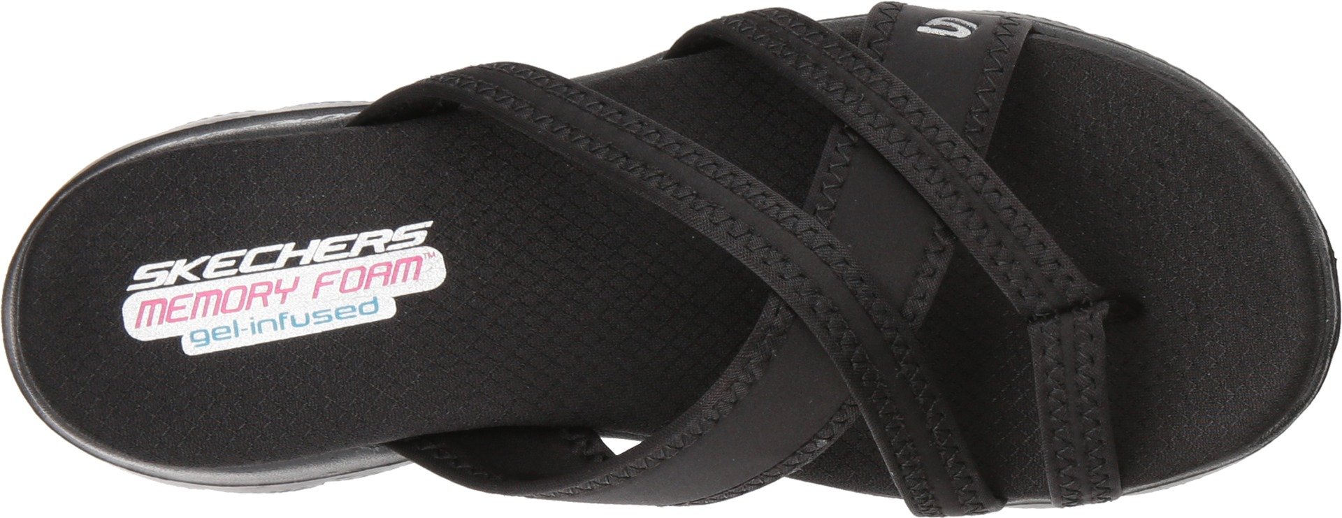 Skechers Cali Women's Flex Appeal 2.0-Start up Sport Sandal,black/black,6 M US