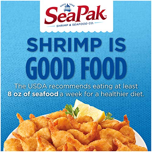 SeaPak Jumbo Butterfly Shrimp with Oven Crispy Breading, Delicious Seafood, Frozen, 9 oz