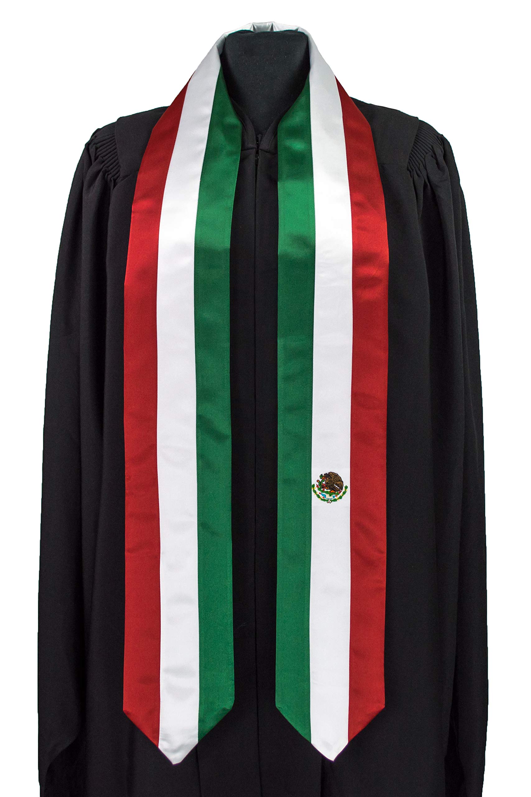 Vision Wear Mexico Flag Graduation Sash/Stole International Study Abroad Adult Unisex