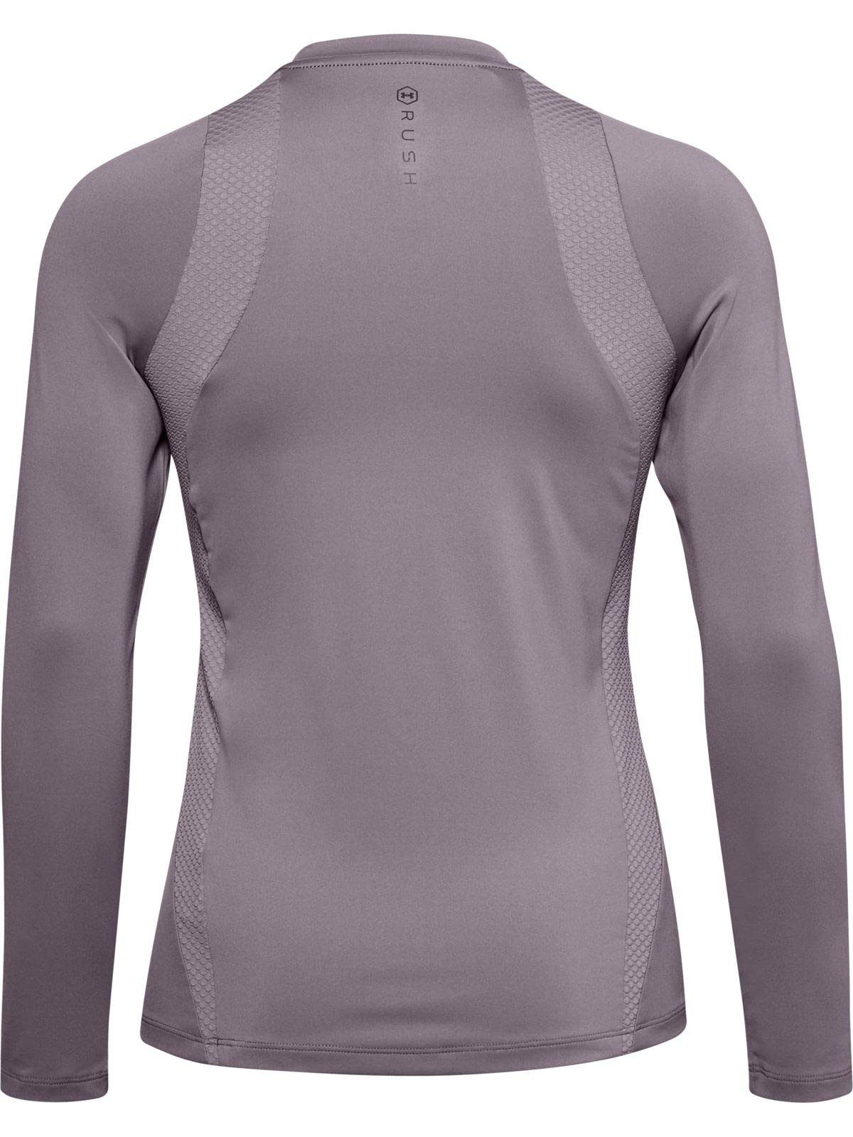 Under Armour Women's Rush Long Sleeve Workout T-Shirt , Slate Purple (585)/Iridescent , Large