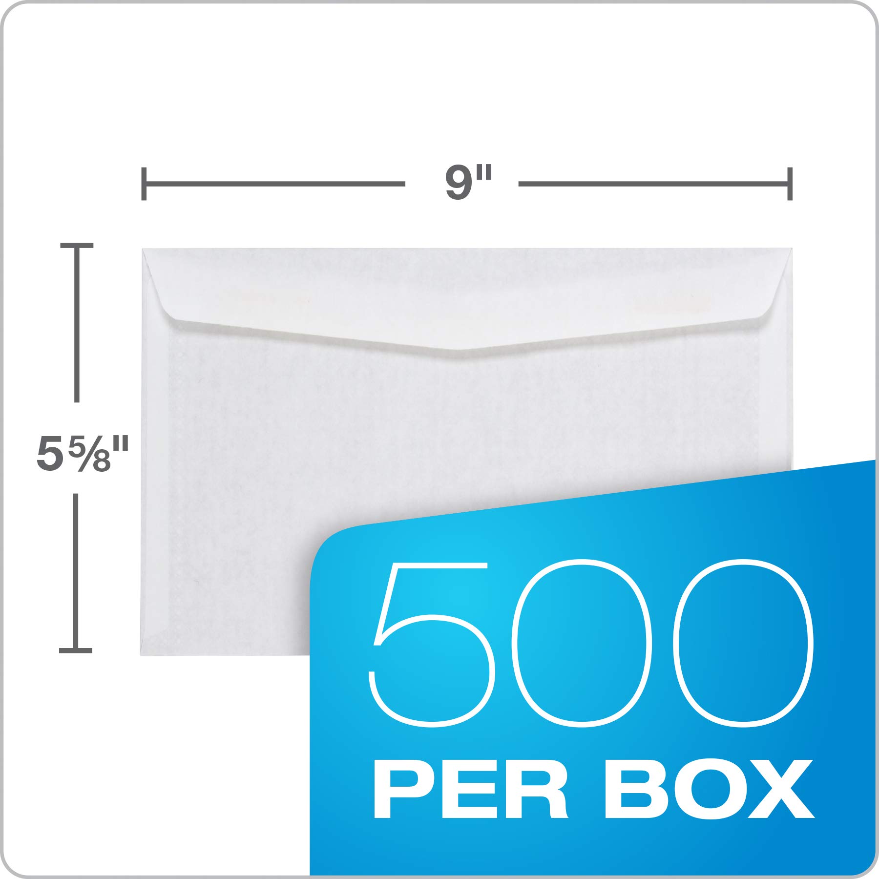 TOPS 1099-R Form Double Window Envelopes, White, Carton of 500 (TXB2222)