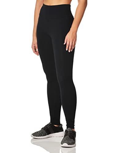 Spalding Women's High-Waisted Cotton Leggings | Comfortable Yoga Pants | Black | 1X