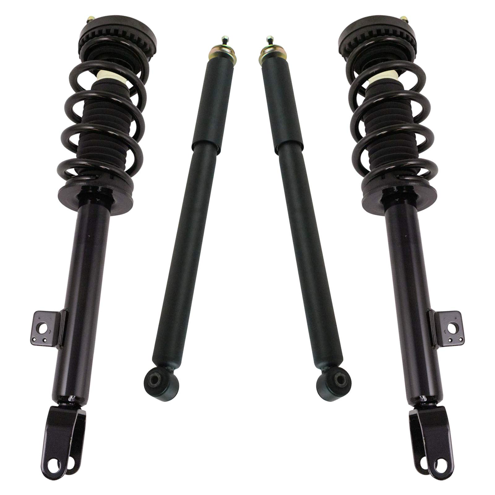 TRQ 4 Piece Front & Rear Strut & Spring Shock Absorber Kit Set for 2012-2017 Dodge Challenger RWD / 2012-2017 Dodge Charger RWD