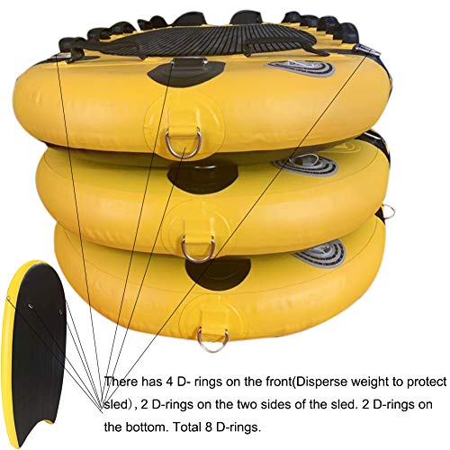 SAYOK Inflatable Floating Mat Rescue Board, Inflatable Surfing Board Inflatable Jet Ski Rescue Sled(68.9 x 37.4 x 5.9 inches, 1 Set)