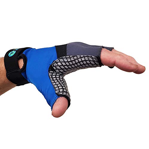 WaterLine Half Finger Paddling Gloves for Kayaks, Canoes and SUP Paddle Boards (Medium)