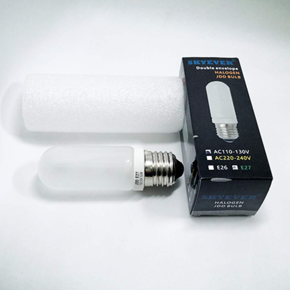 SKYEVER Halogen JDD 150W/250W Bulb E26 AC110-130V Base for Modeling Strobe Light in Photography Lighting (150W/2PCS)