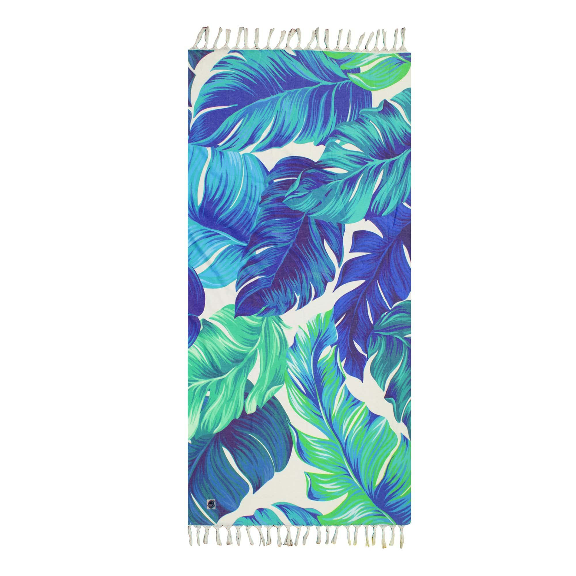 South Bay Beach Life™ - Plush, Oversized Beach Towel for Adults - Custom, XL, Personal Cotton Towels with Boho-Style Tassels - 78" Long x 38" Wide
