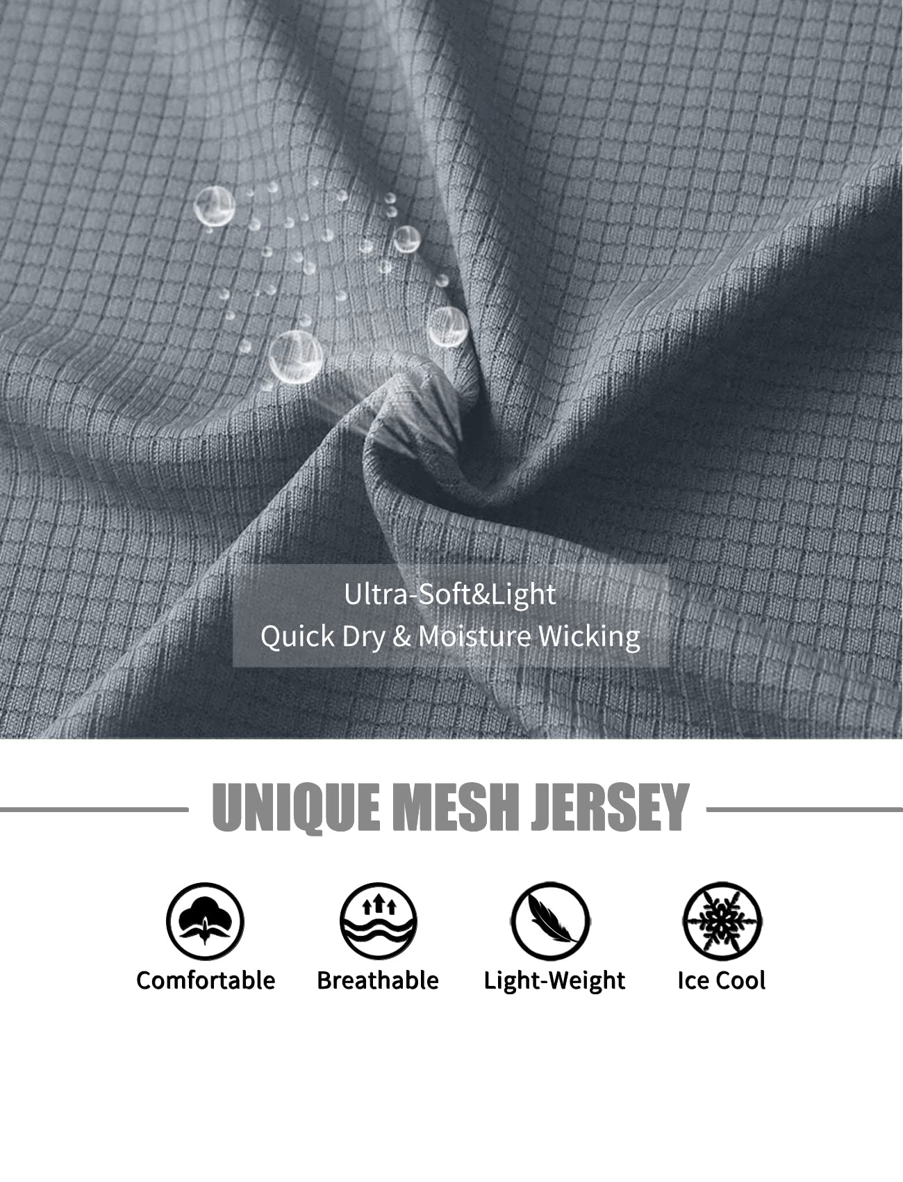 Zengjo Running Shirts for Men Quick Dry(Neon Green/White,L)