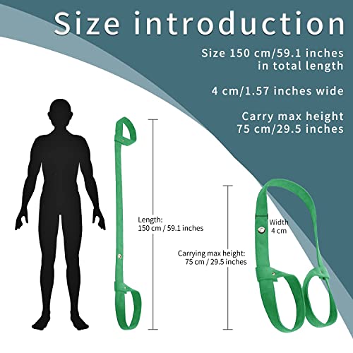 YH&GS Roller Skate Leash Adjustable Ski Boots Carrier Strap Snowboard Boot Shoulder Sling Leash Fashionable Transport Strap Speed Strap Quad Skate Strap for Ice Skates(Light Green)
