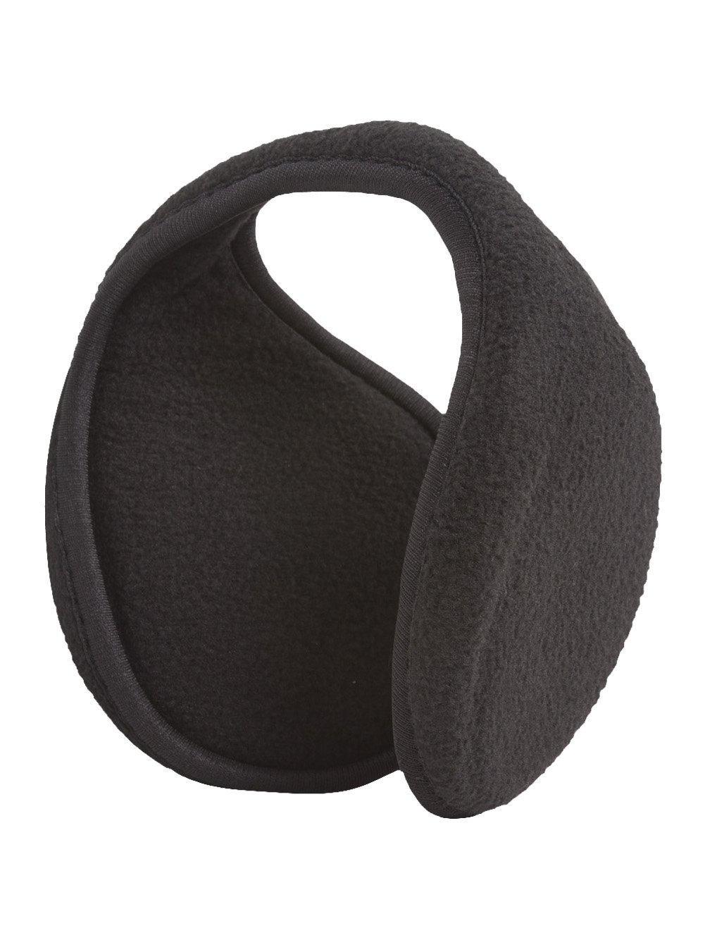 TOP HEADWEAR Wrap Around Fleece Winter Earmuff Ear Warmer Cover, Black