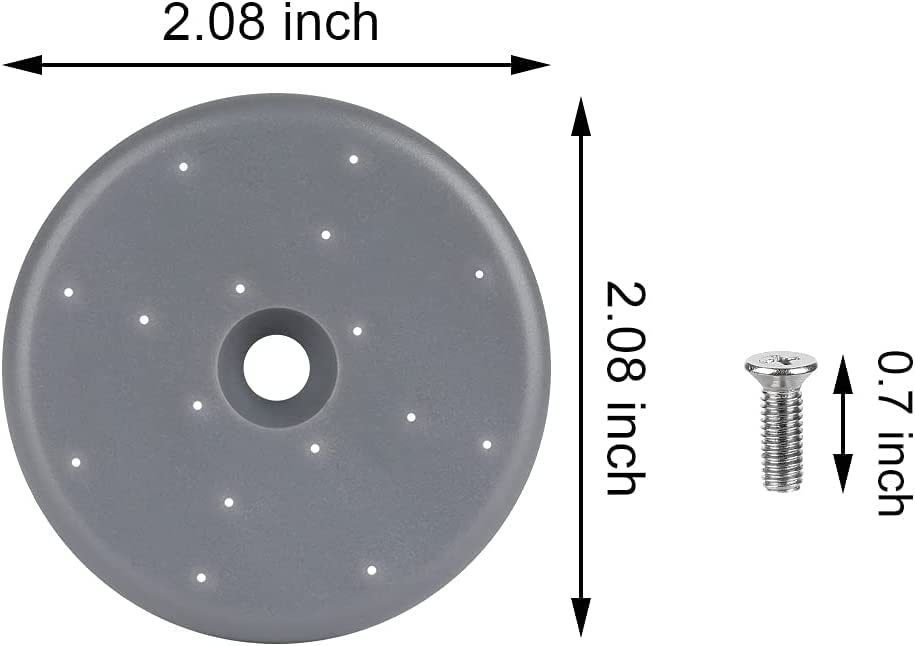 TBER Grey Pre-Rinse Spray Valve Repair Kit for All Commercial Kitchen Sink Sprayer Spray Face Bumper and Screw Repair Part (Grey)