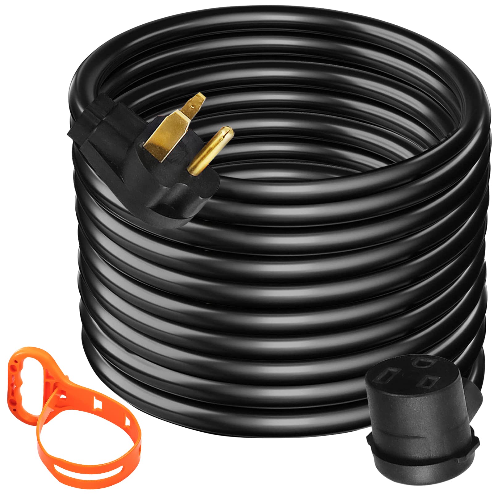 Welding Extension Cord 25ft 40AMP 6-50P/6-50R 8/3 Heavy Duty Welding Cord 8AWG 250V for MIG,Lincoln,Plasma,Miller,TIG