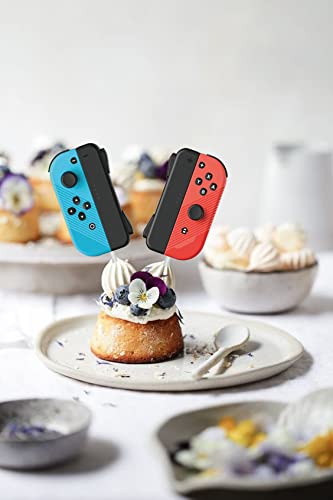 Video Game Cupcake Toppers 24PCS,Switch Game Controller Theme Cupcake Decorations,Birthday Cake Decorations Picks for Boys Gaming Themed Birthday Party