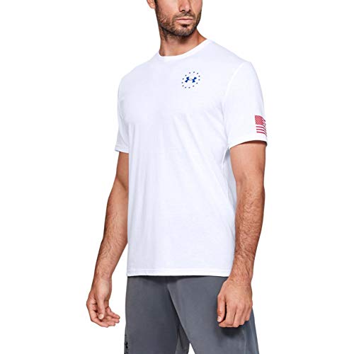 Under Armour Men's UA Freedom Flag T-Shirt XXL White