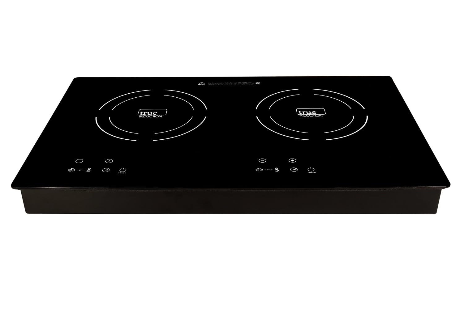 True Induction TI-2B Built-in Double Burner Induction Glass Cook-Top 120V Black