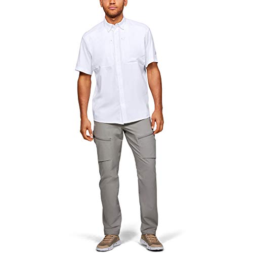 Under Armour Men's Tide Chaser 2.0 Fish Short Sleeve T-Shirt, White (100)/White, Small