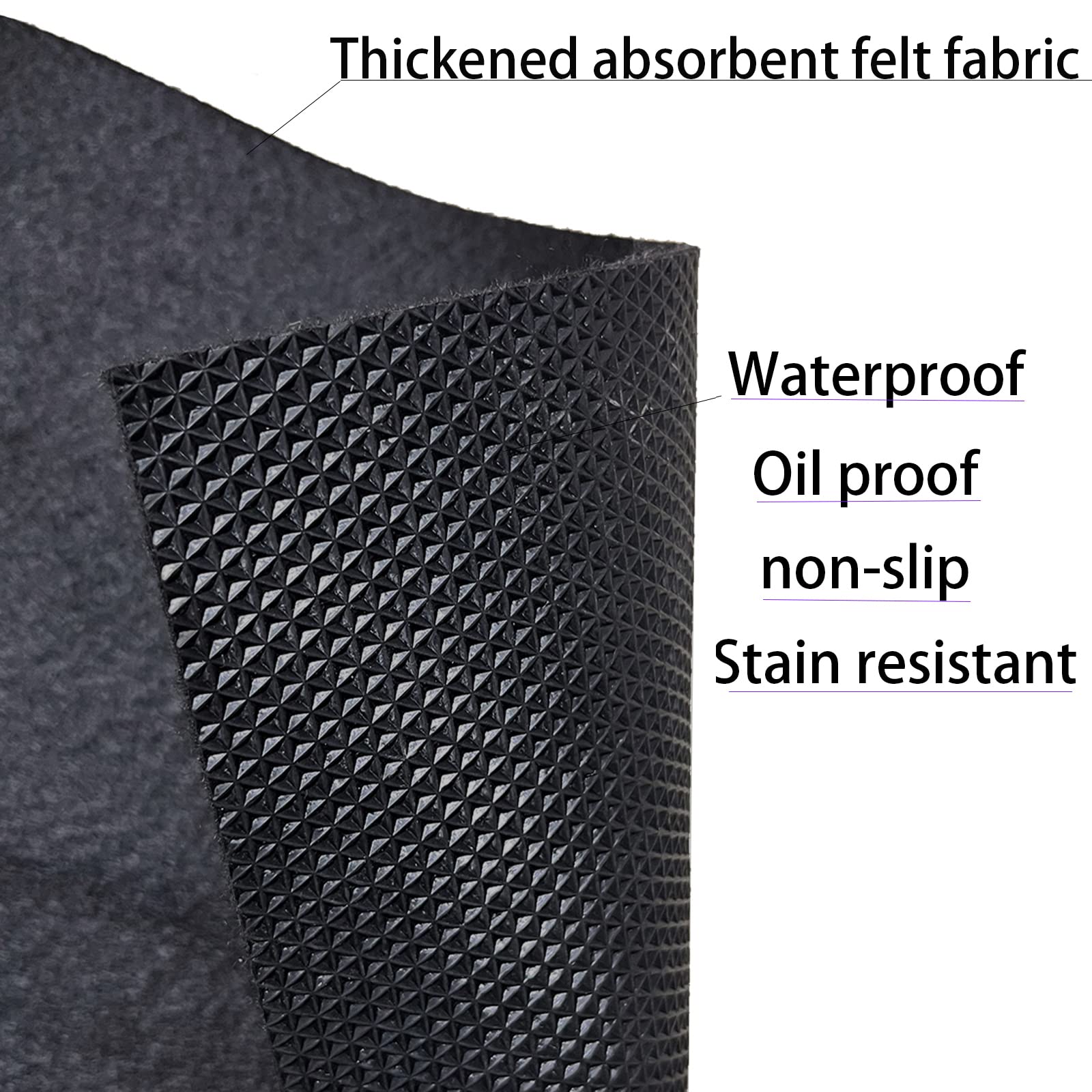 Xinpuerda Under Sink Mat Liner,Waterproof Cabinet Protector for Kitchen and Bathroom,Anti Slip, Waterproof, Easy to Cut, Easy to Clean and Quick Dry ((24" x 59"))