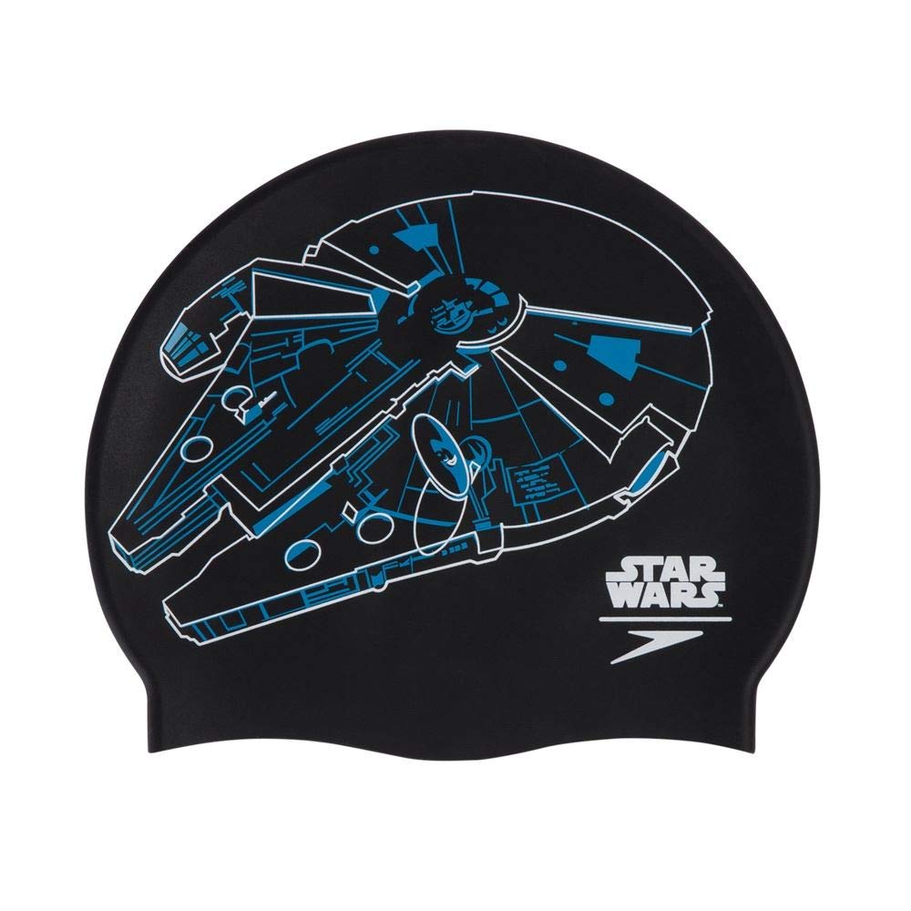 Speedo Adult Unisex Star Wars Print Cap Falcon, Black/White/Blue