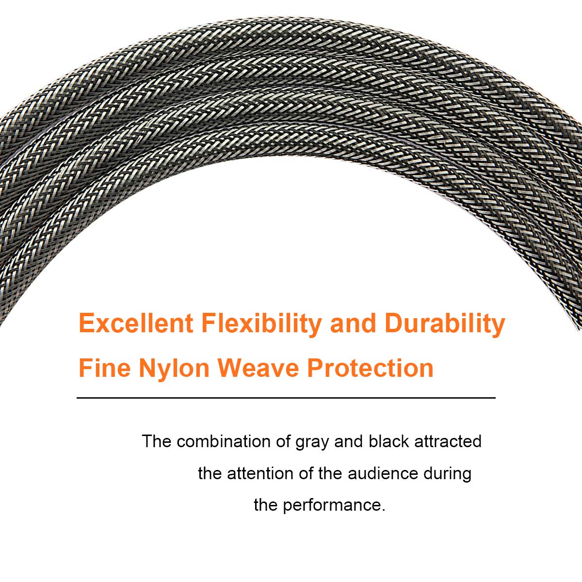 tisino XLR to RCA Cable, Nylon Braid XLR Female to RCA Male HiFi Audio Cable, 4N OFC Wire, for Amplifier Mixer Microphone - Single, 6.6 Feet