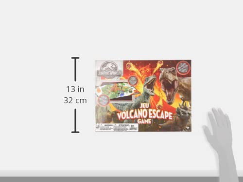 Spin Master Games Cardinal Industries 6044456 Jurassic World Volcano Escape Game, Multicolor
