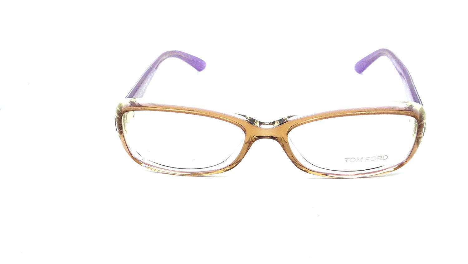 Tom Ford Eyeglasses Frames FT5213 050 54x16 Crystal Brown Lilac Italy