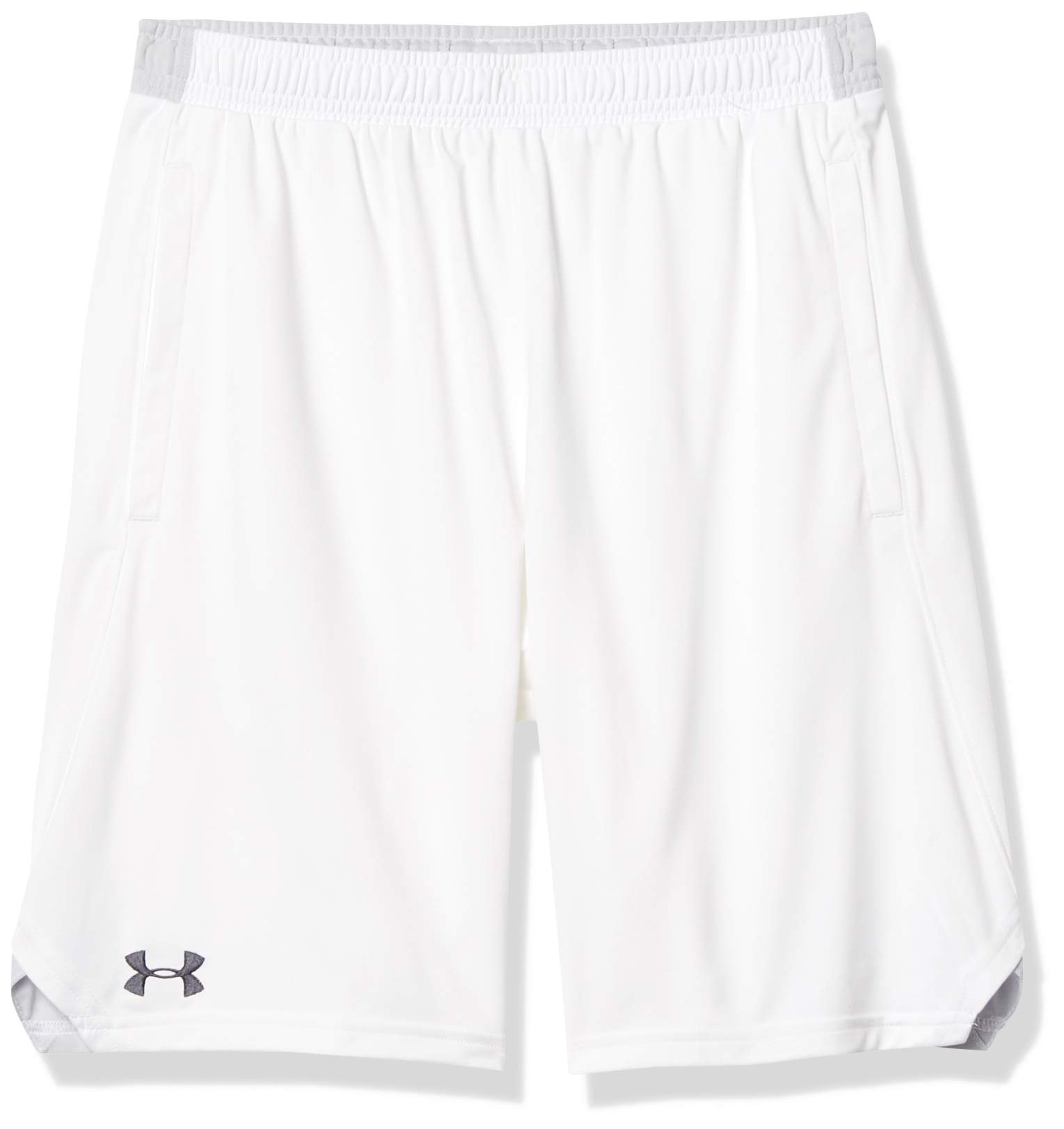 Under Armour Mens Locker 9In Pocketed Short White Medium