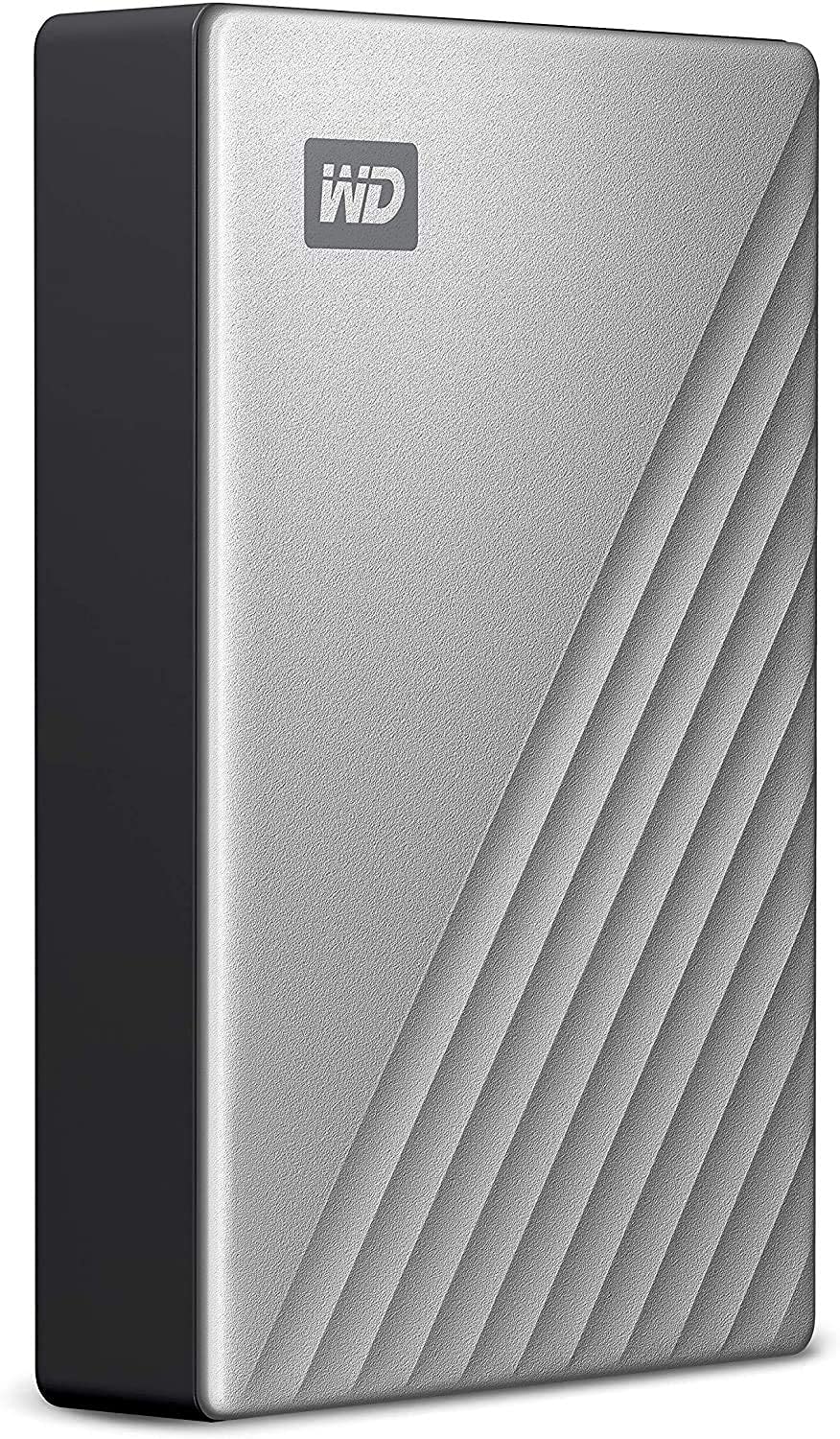 WD My Passport Ultra WDBFTM0040BSL 4 TB Portable Hard Drive - External - Silver - USB 3.0-256-bit Encryption Standard - 3 Year Warranty