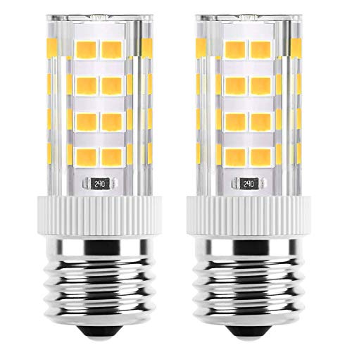 UNITEDLUX E17 LED Bulb for Microwave Oven Appliance 4W (40W Halogen Bulb Equivalent) Warm White 3000K Non-Dimmable Ceramic Body Microwave Oven Light Bulb (2Pack)