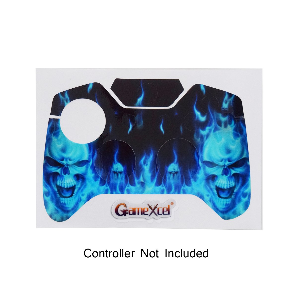 Skins Stickers for Xbox One Games Controller - Custom Orginal Xbox 1 Remote Controller Wired Wireless Protective Vinyl Decals Covers - Leather Texture Protector Accessories - Blue Daemon