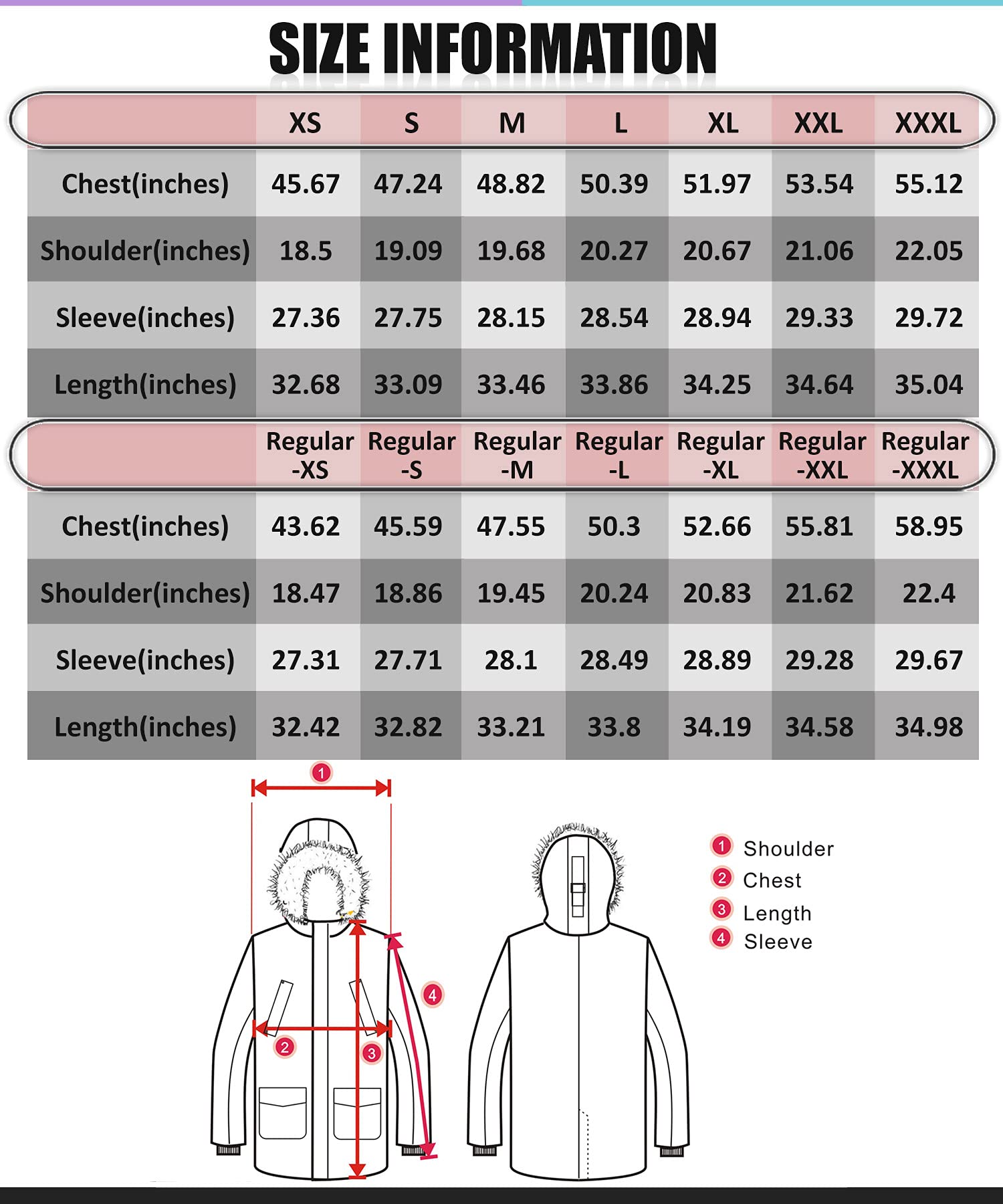 PUREMSX Winter Parka for Men, Warm Thick Fur Hooded Long Padded Puffer Coat Spring Ski Travel Jacket Gift,Khaki,Large