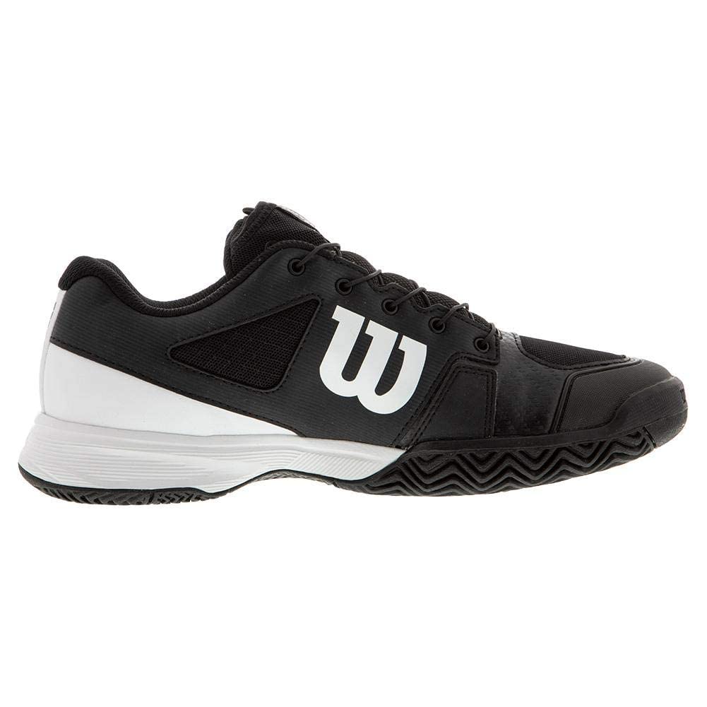 Wilson unisex child Rush Pro Jr Ql Tennis Shoe, White/White/Pearl Blue, 1 Big Kid US