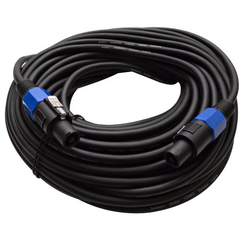 Seismic Audio TW12S75Pair 12 Gauge 75-Feet Speakon to Speakon PA/DJ Speaker Cable