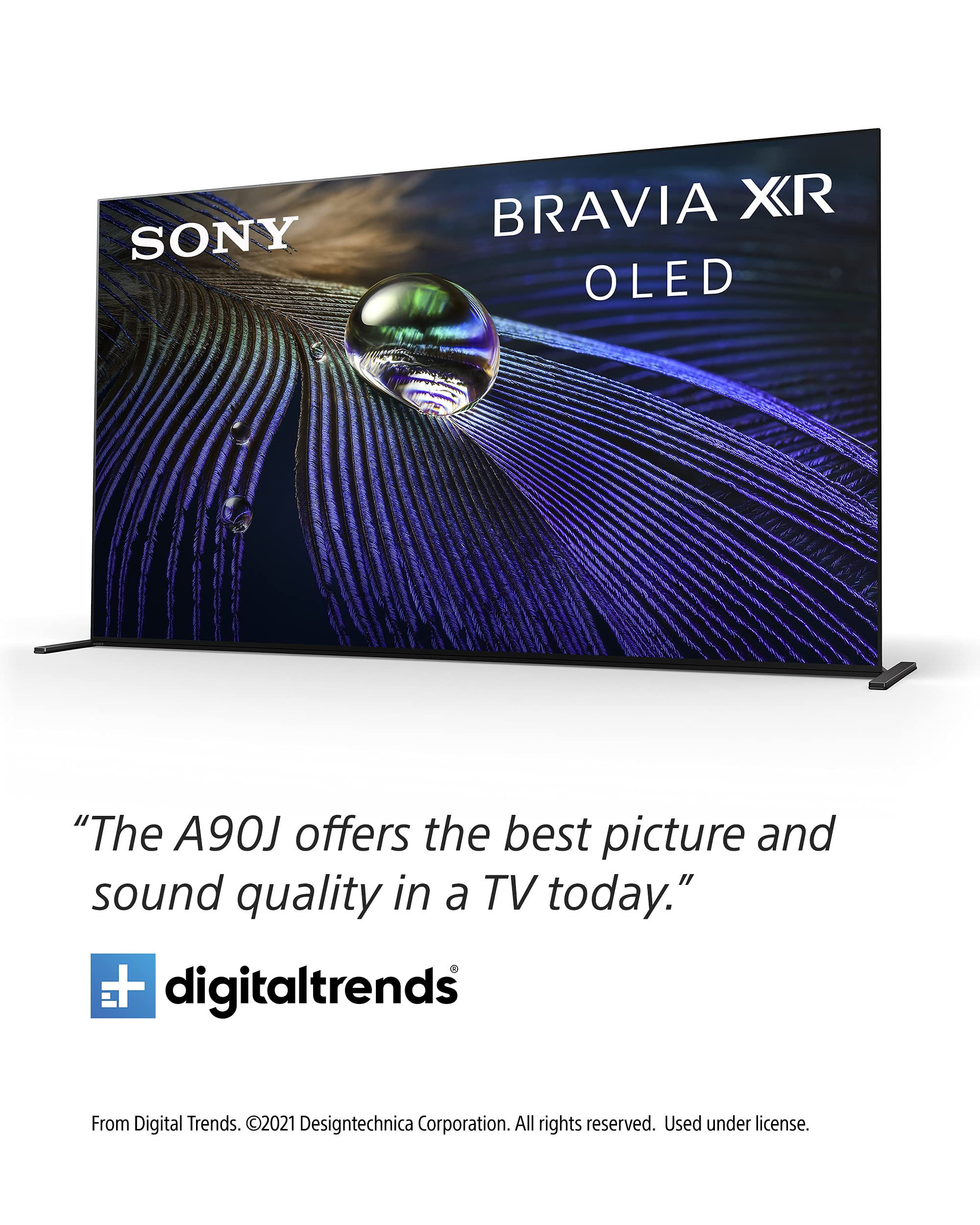 Sony A90J 83 Inch TV: BRAVIA XR OLED 4K Ultra HD Smart Google TV with Alexa Compatibility XR83A90J- 2021 Model UBP- X700M 4K Ultra HD Home Theater Streaming Blu-ray™ Player