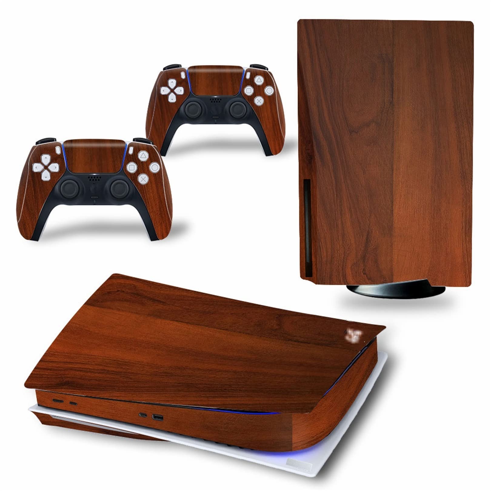 WREXIL LEEWEE for PS5 Skin Disc Edition & Digital Edition Console and Controller Vinyl Cover Skins Wraps Scratch Resistant, Compatible 62843 No Foaming (Size : Disc Version)