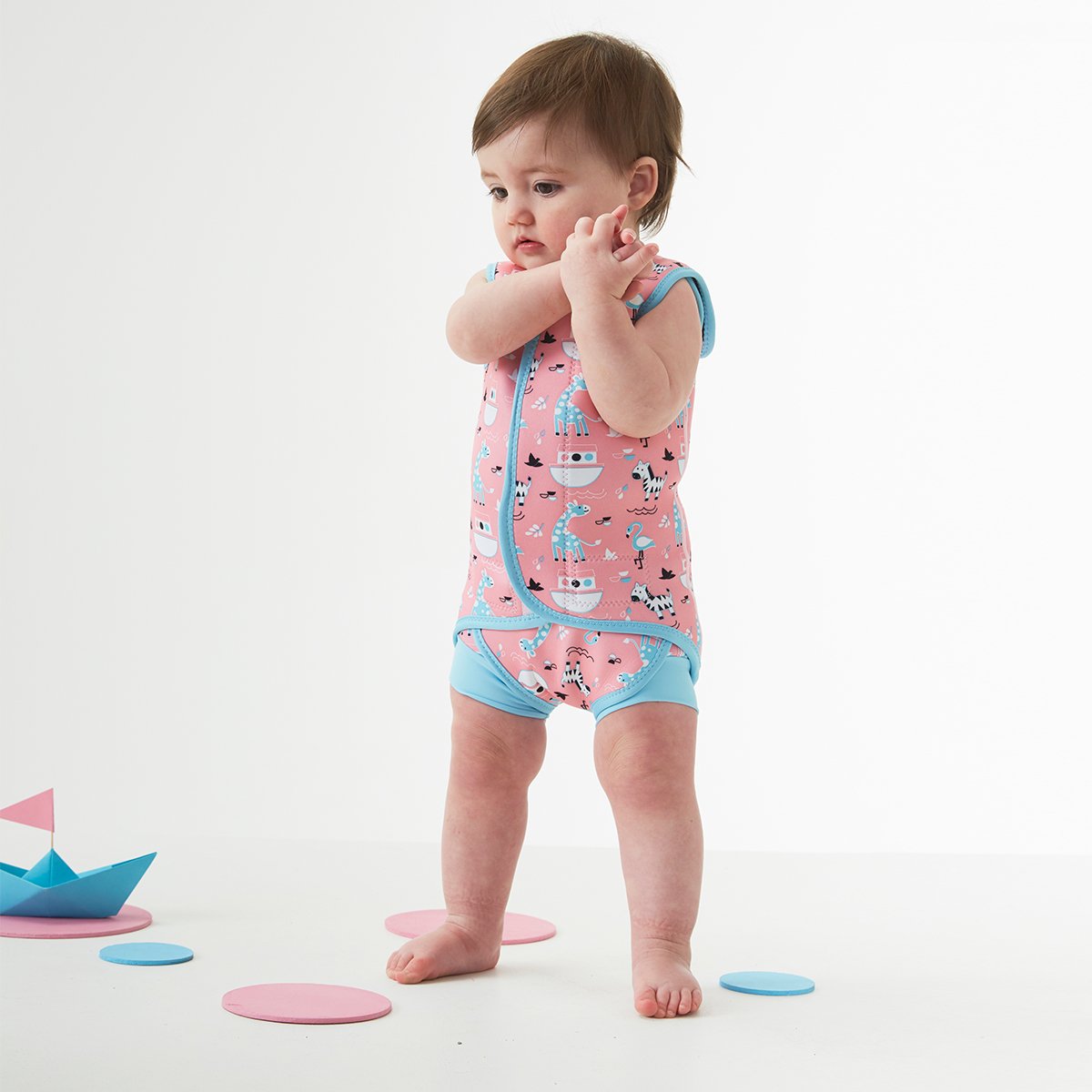 Splash About Baby Wrap Wetsuit, Pink Geranium, 18-30 Months
