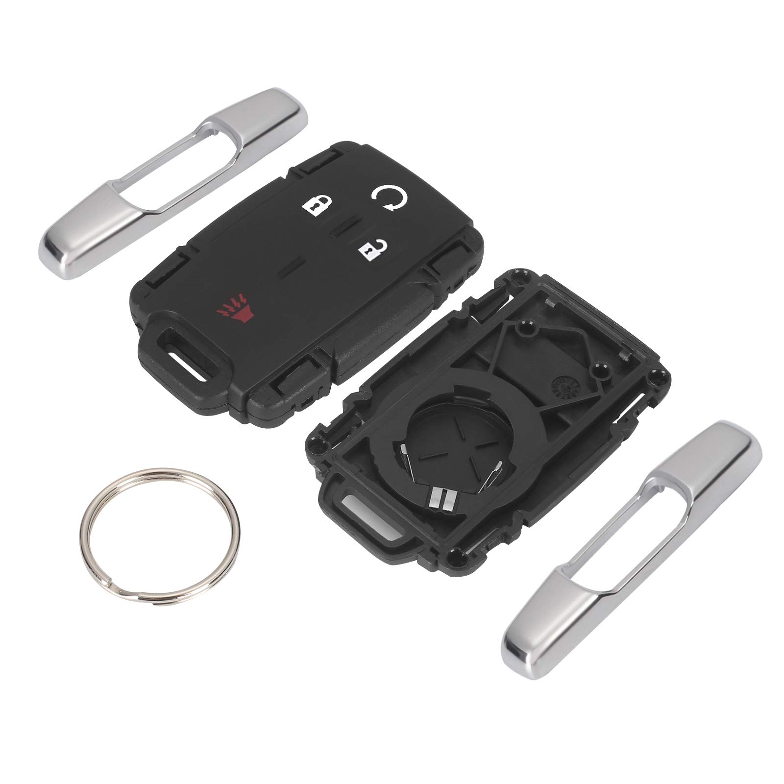 YORKING Replacement Remote Control Key Fob, Keyless Entry Key Fob Case Fits Chevy Silverado Colorado GMC Sierra Canyon Car Key Housing Replacement for M3N-32337100 Casing Only