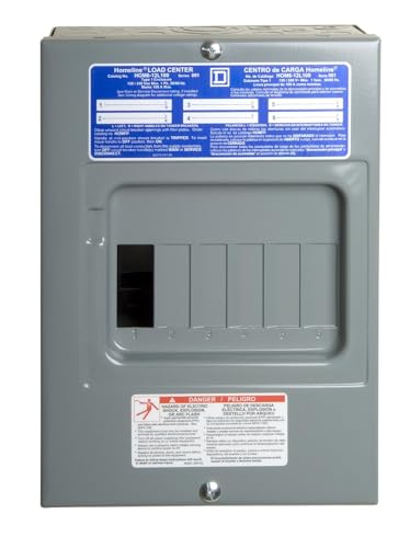 Square D by Schneider Electric HOM612L100SCP Homeline 100 Amp 6-Space 12-Circuit Indoor Surface, No Size, No Color