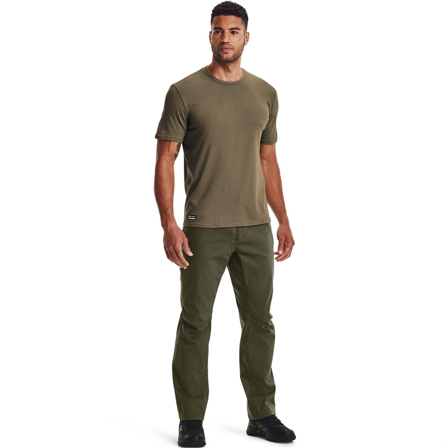 Under Armour UA Tactical Cotton Undershirt LG Federal TAN