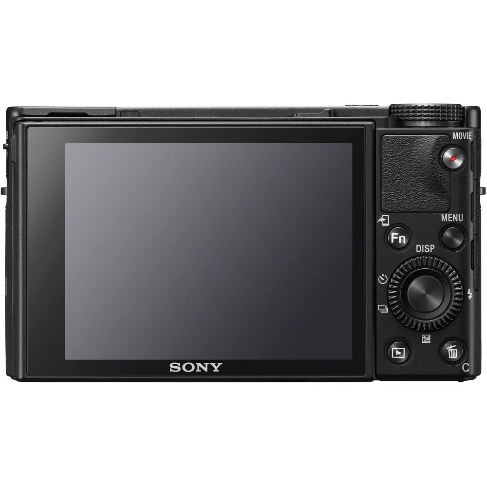 Sony Cyber-Shot DSC-RX100 VII Digital Camera (DSC-RX100M7) + 2 x 64GB Memory Card + Case + 3 x NP-BX1 Battery + Card Reader + LED Light + Corel Photo Software + HDMI Cable + Charger + More (Renewed)
