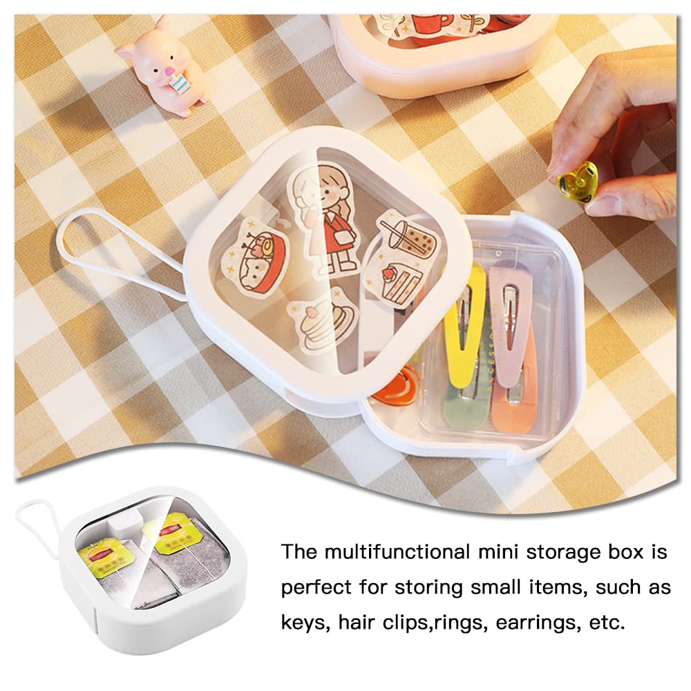 YanHLQJY Storage Box Lightweight Small Storage Box with Lid Beautiful Small Plastic Box for Shelves Clear