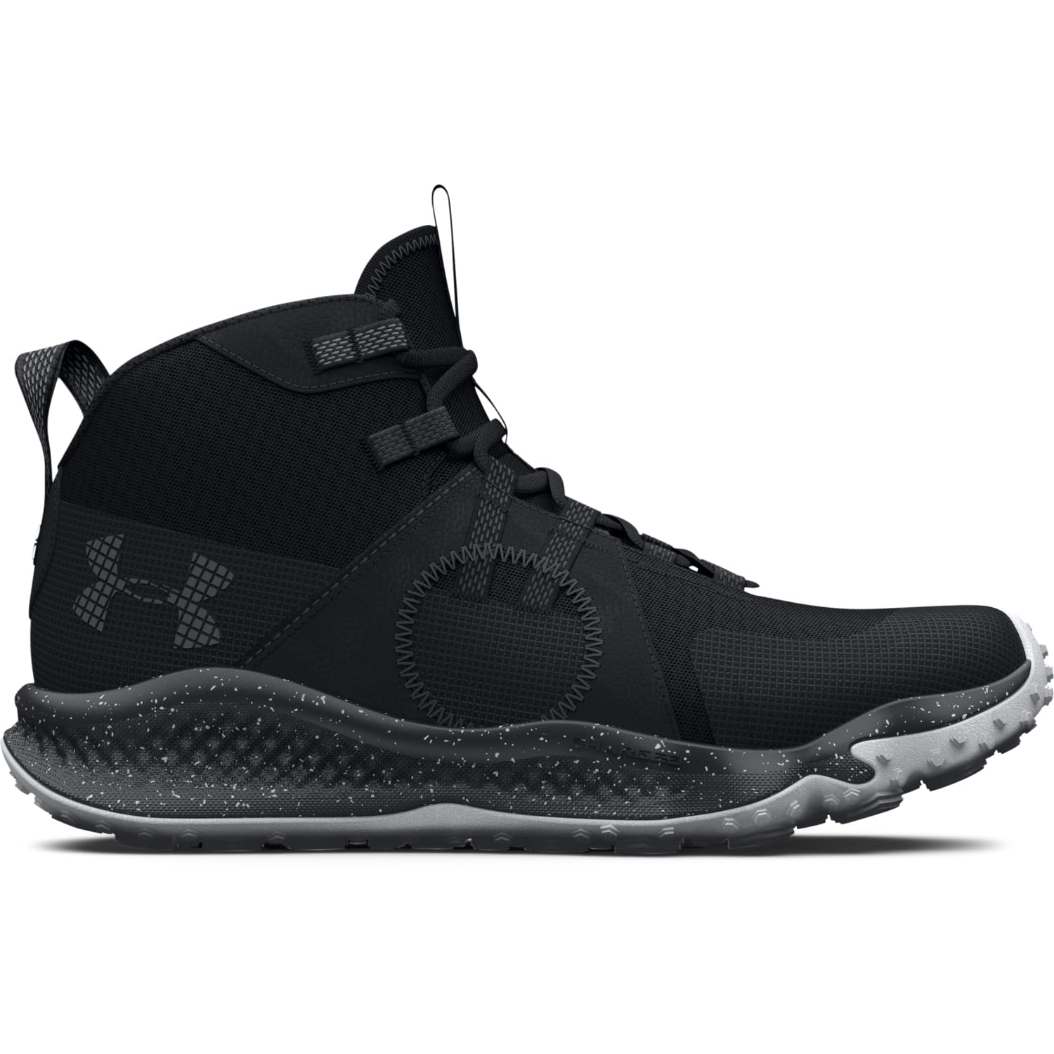 Under Armour Men's Charged Maven Trek, (002) Black/Black/Pitch Gray, 10, US
