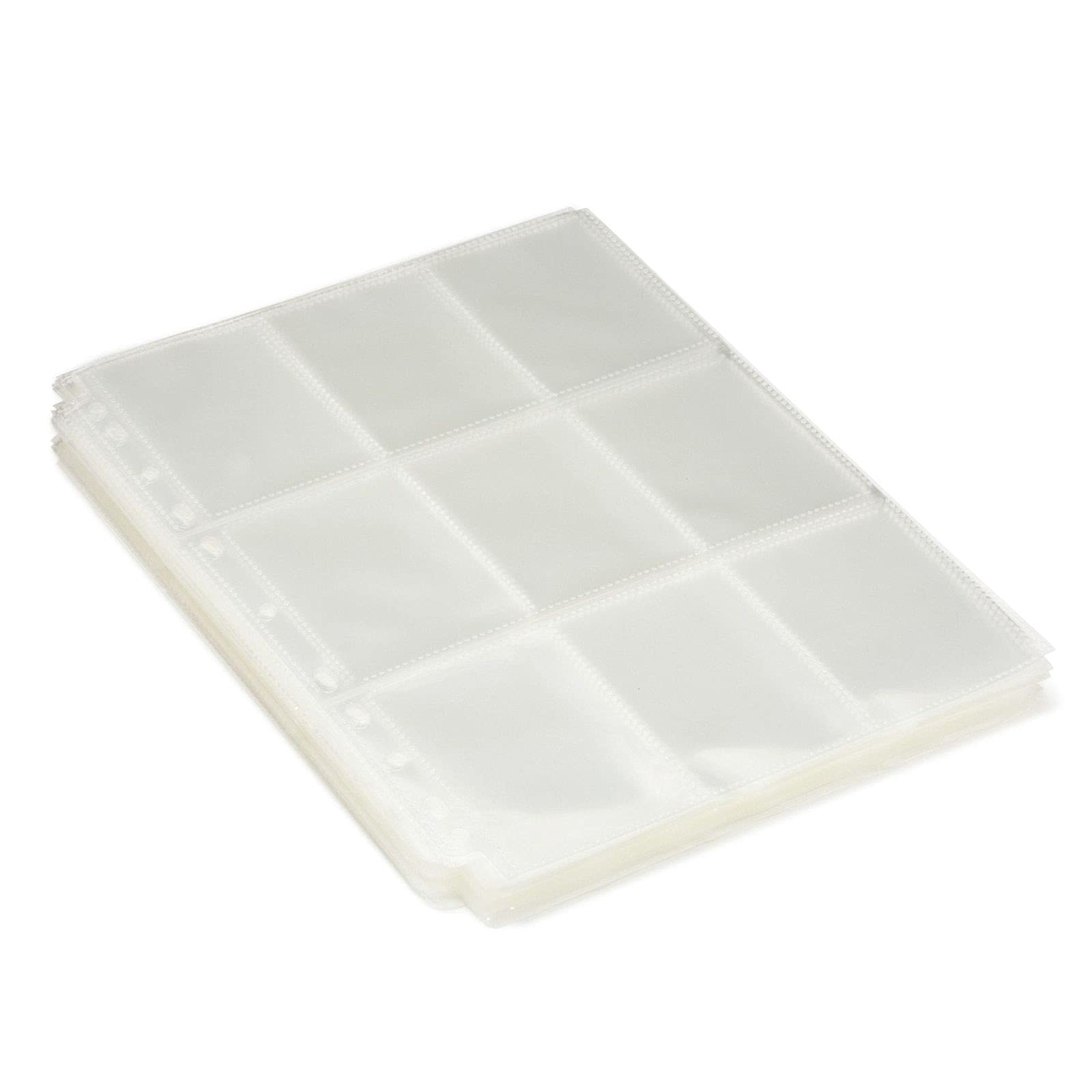 Trading Card Binder Sleeves with 9 Pockets Per Page (1800 Slots, 100 Sheets)