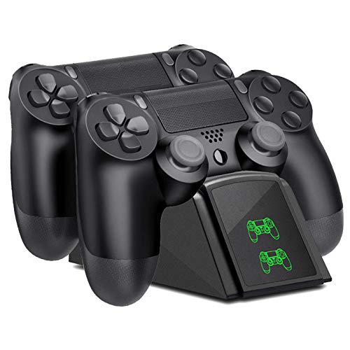 Tohilkel PS4 Controller Charger Station for Sony Playstation 4/ 4Pro/ 4Slim Dual Fast Charging Dock