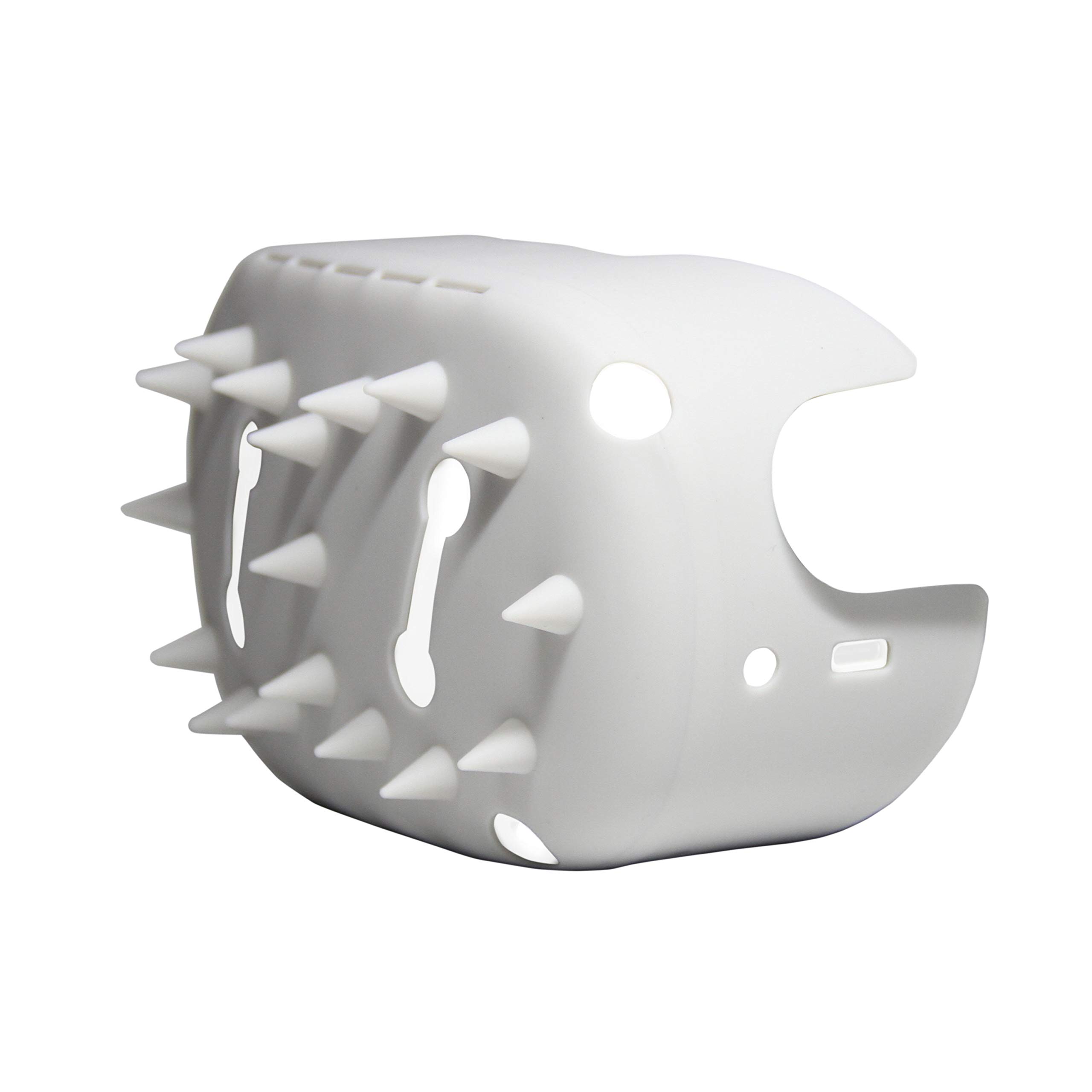 VRbrother Silicone Cover Mask VR Headset Cover Compatible for Oculus Quest 2 Protective Sleeve (Barbed-White)